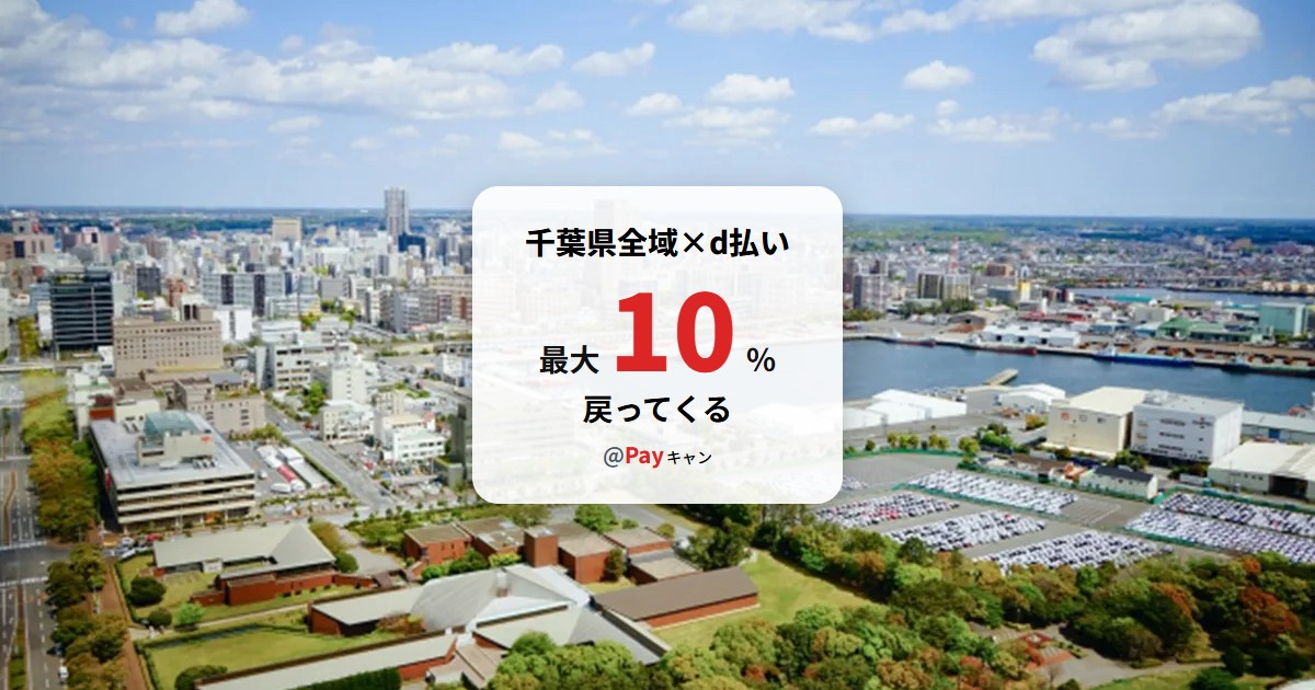 全域で実施されたd払いキャンペーン（最大10%還元）-Payキャン