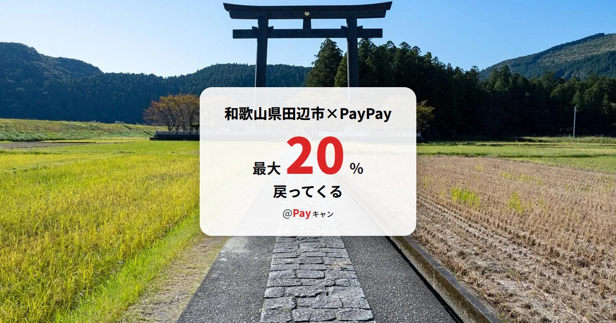 田辺市のPayPay20％還元対象店舗一覧｜2025年最新キャンペーン情報-Payキャン